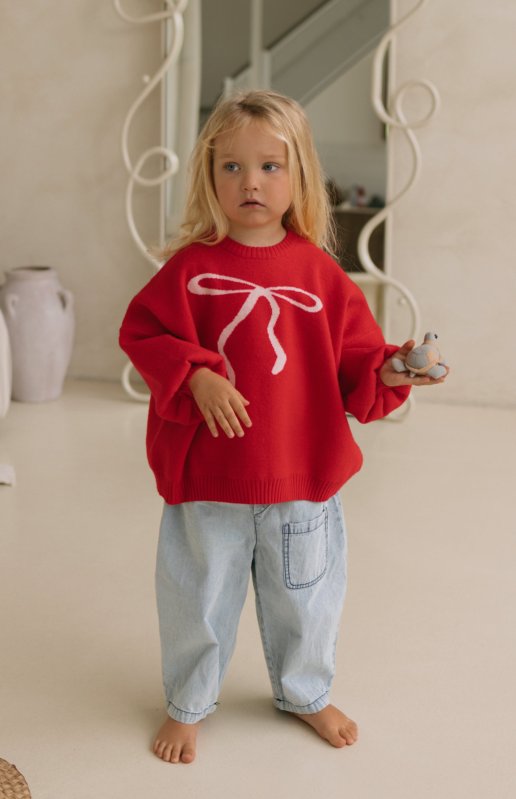 BOW ME OVER KNIT - RED – Noni The Label