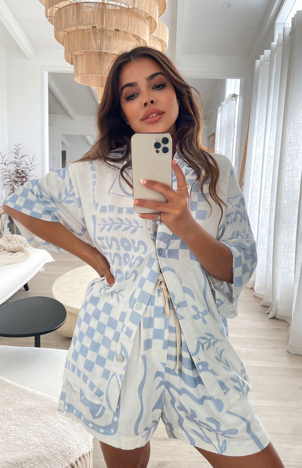 COSTA SHIRT BLUE/WHITE - MAMA – Noni The Label