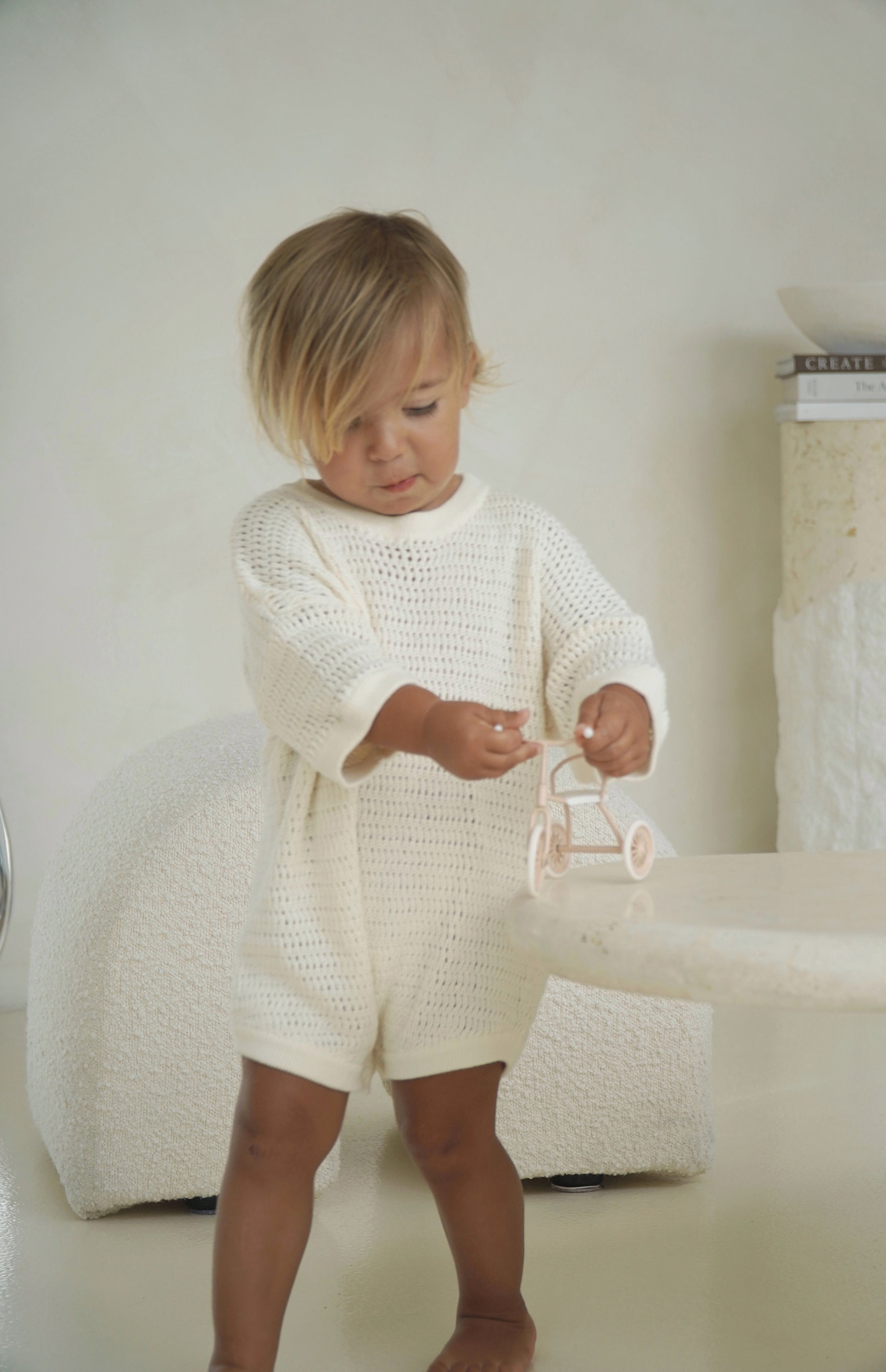 AVA CROCHET ROMPER - CREAM – Noni The Label