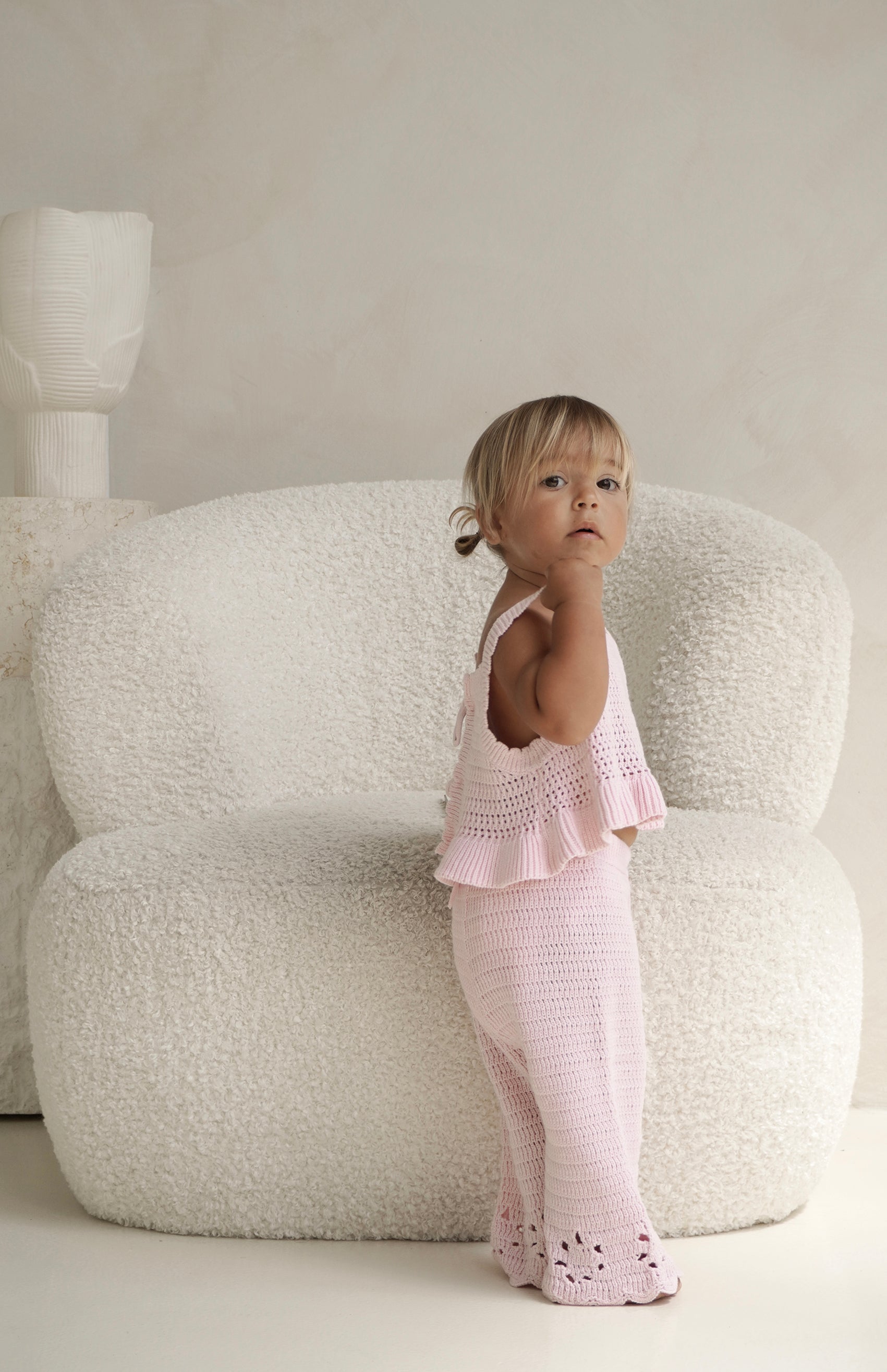 AVA CROCHET TOP - PINK – Noni The Label